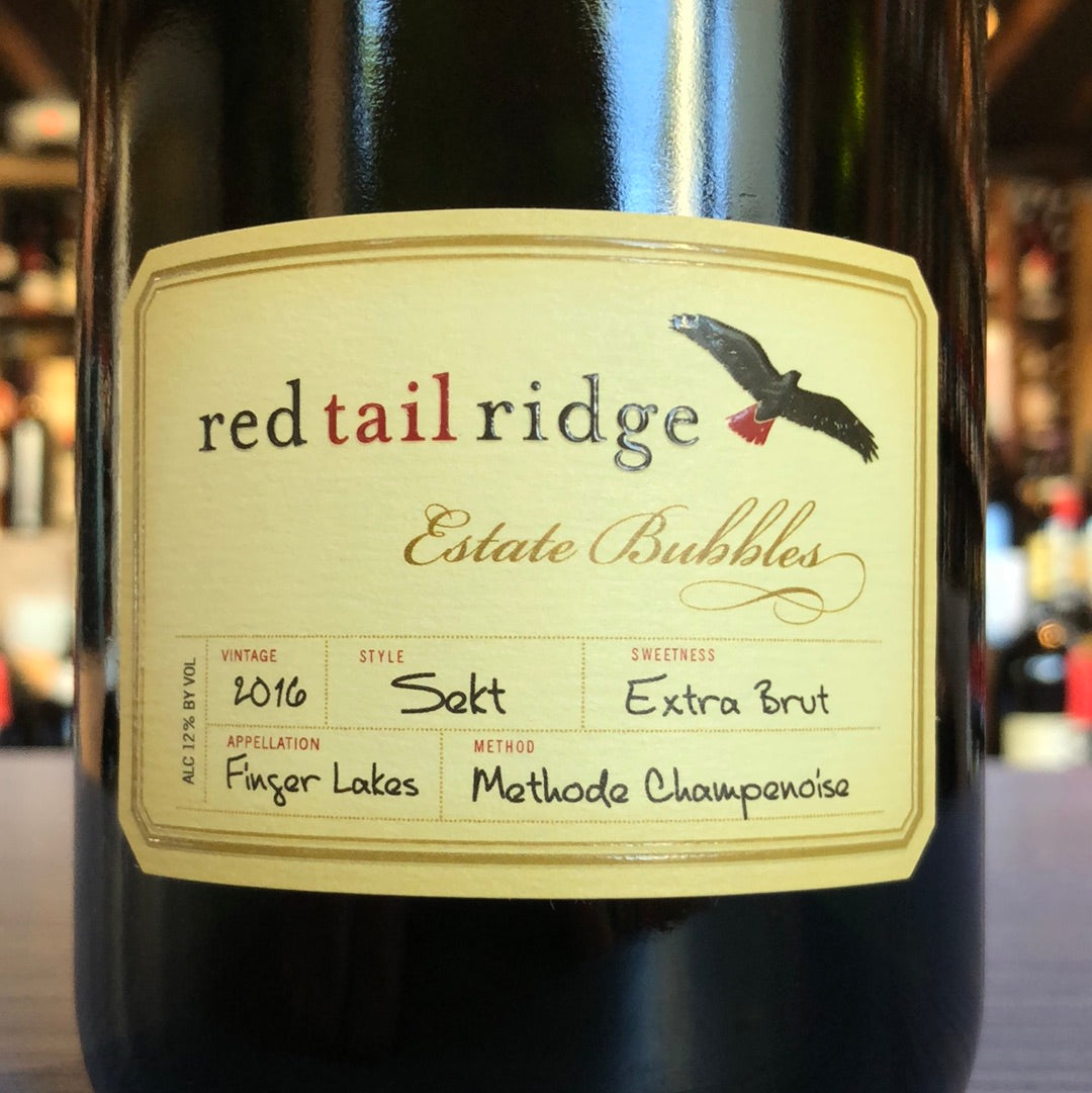 RED TAIL RIDGE ESTATE BUBBLES EXTRA BRUT FINGER LAKES 2016 – Bleu ...
